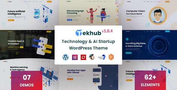 Tekhub - Technology & AI Startup WordPress Theme by rs-theme | ThemeForest