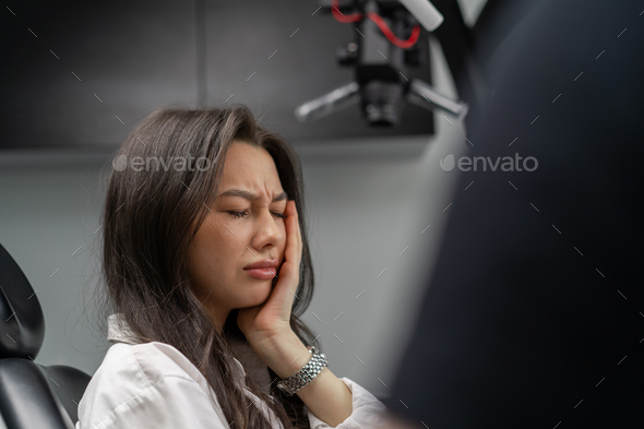 Dentistry patient with toothache Dentistry patient with toothache at ...