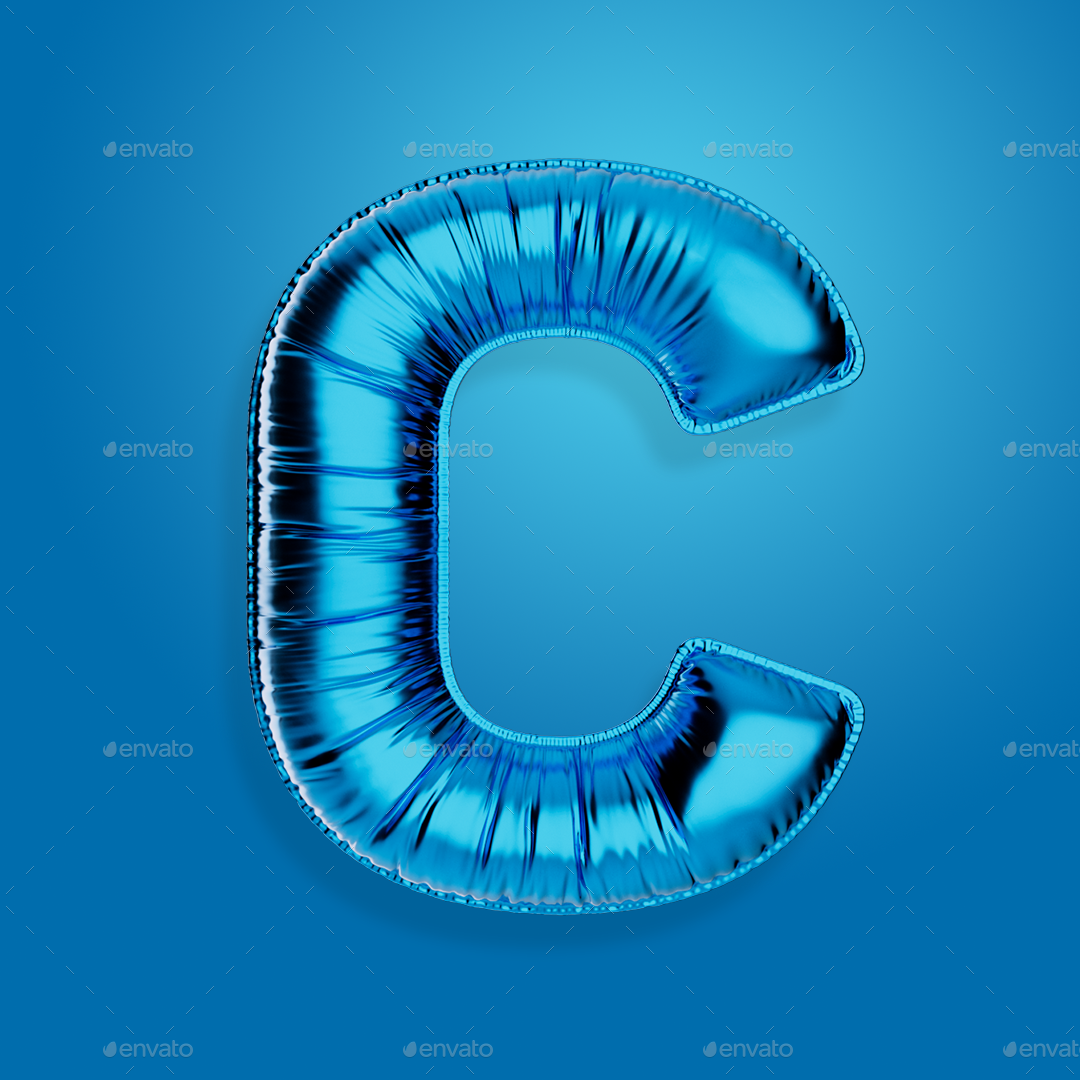 Balloon 3D Font (A-Z) - Changeable color, Graphics | GraphicRiver