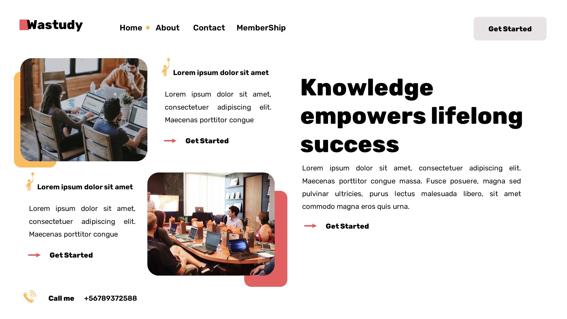 Wastudy - Learning Case Study Powerpoint Template, Presentation Templates