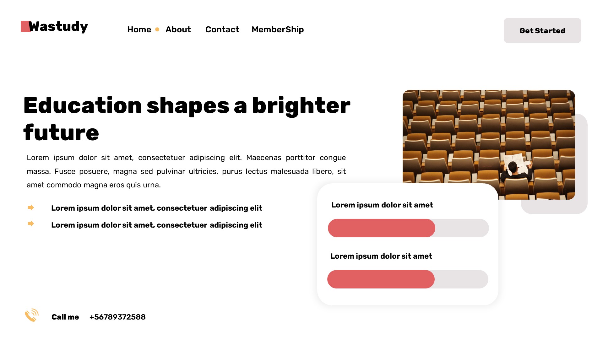 Wastudy - Learning Case Study Powerpoint Template, Presentation Templates