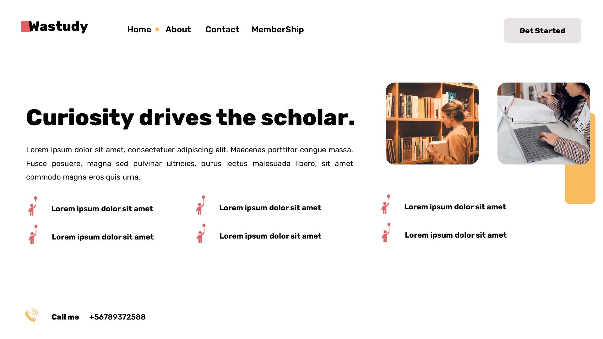 Wastudy - Learning Case Study Powerpoint Template, Presentation Templates
