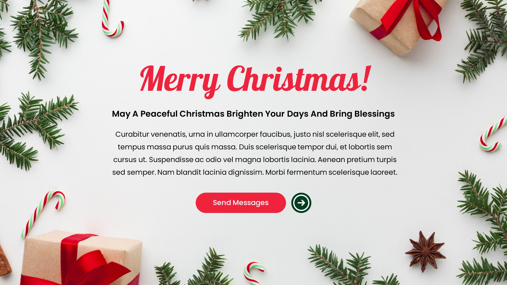 Merry Christmas Day Google Slides Template, Presentation Templates