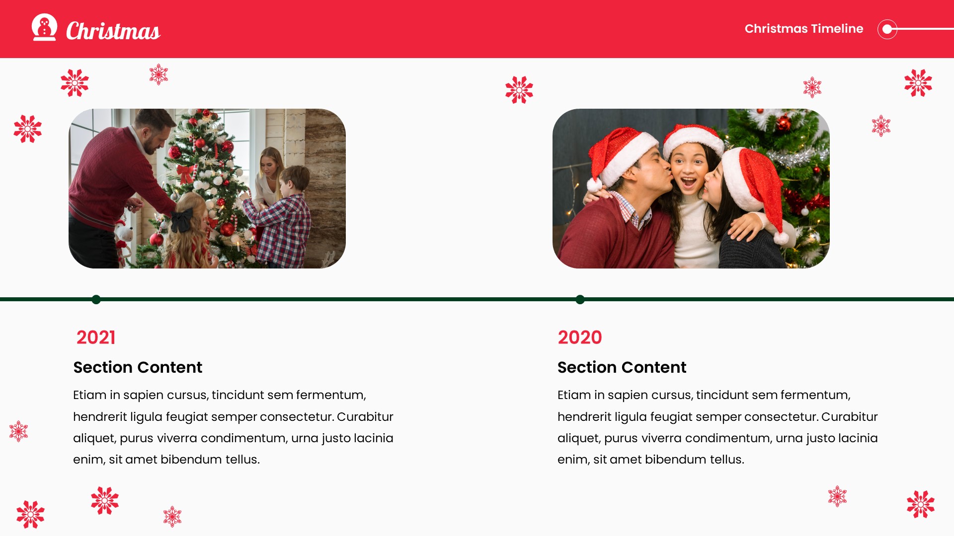 Merry Christmas Day Google Slides Template, Presentation Templates