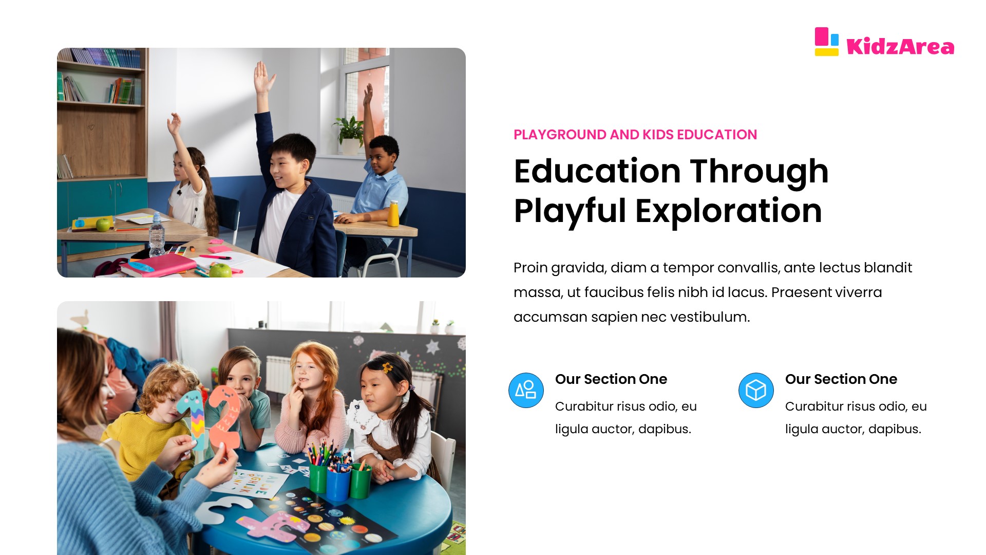 Kidzarea - Education Kids Powerpoint Template, Presentation Templates