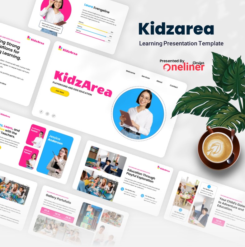 Kidzarea - Education Kids Keynote Template, Presentation Templates
