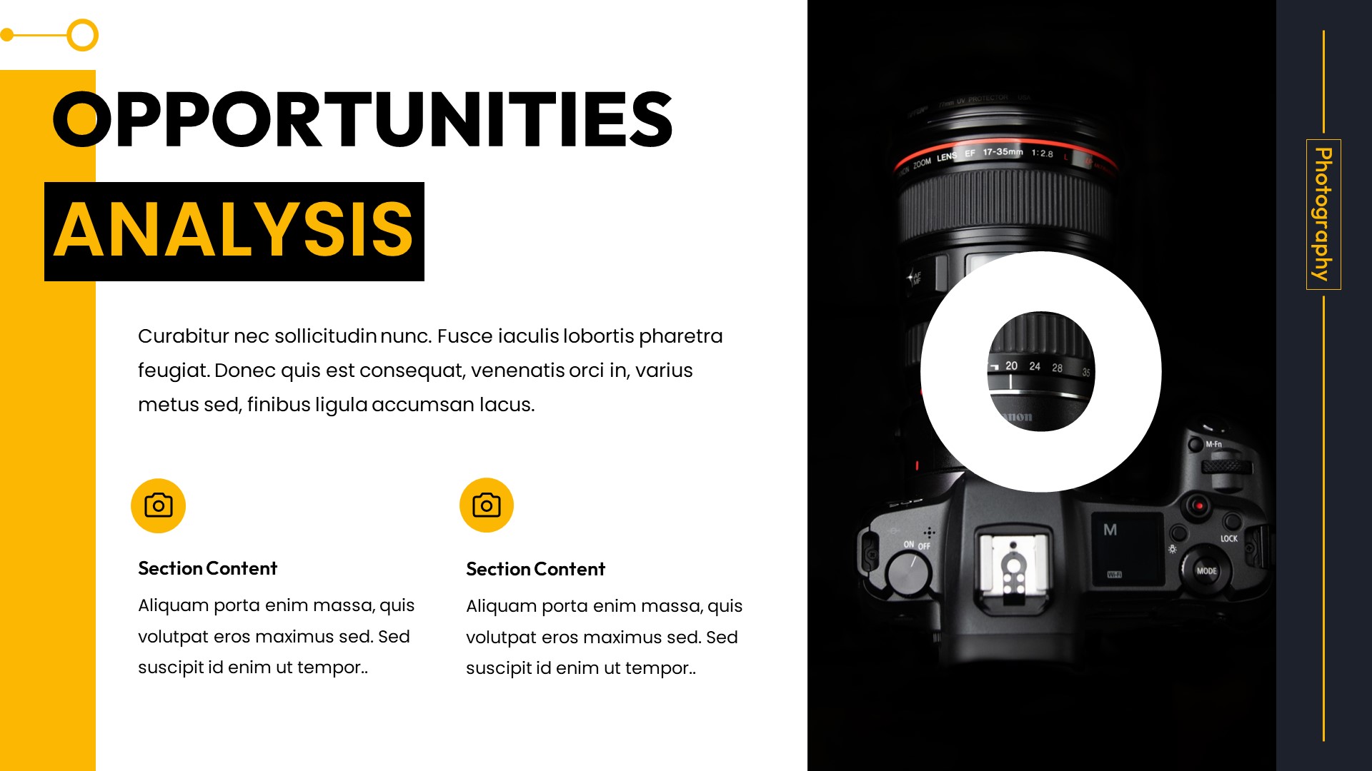 Pixel - Photo Album & Camera Keynote Template, Presentation Templates