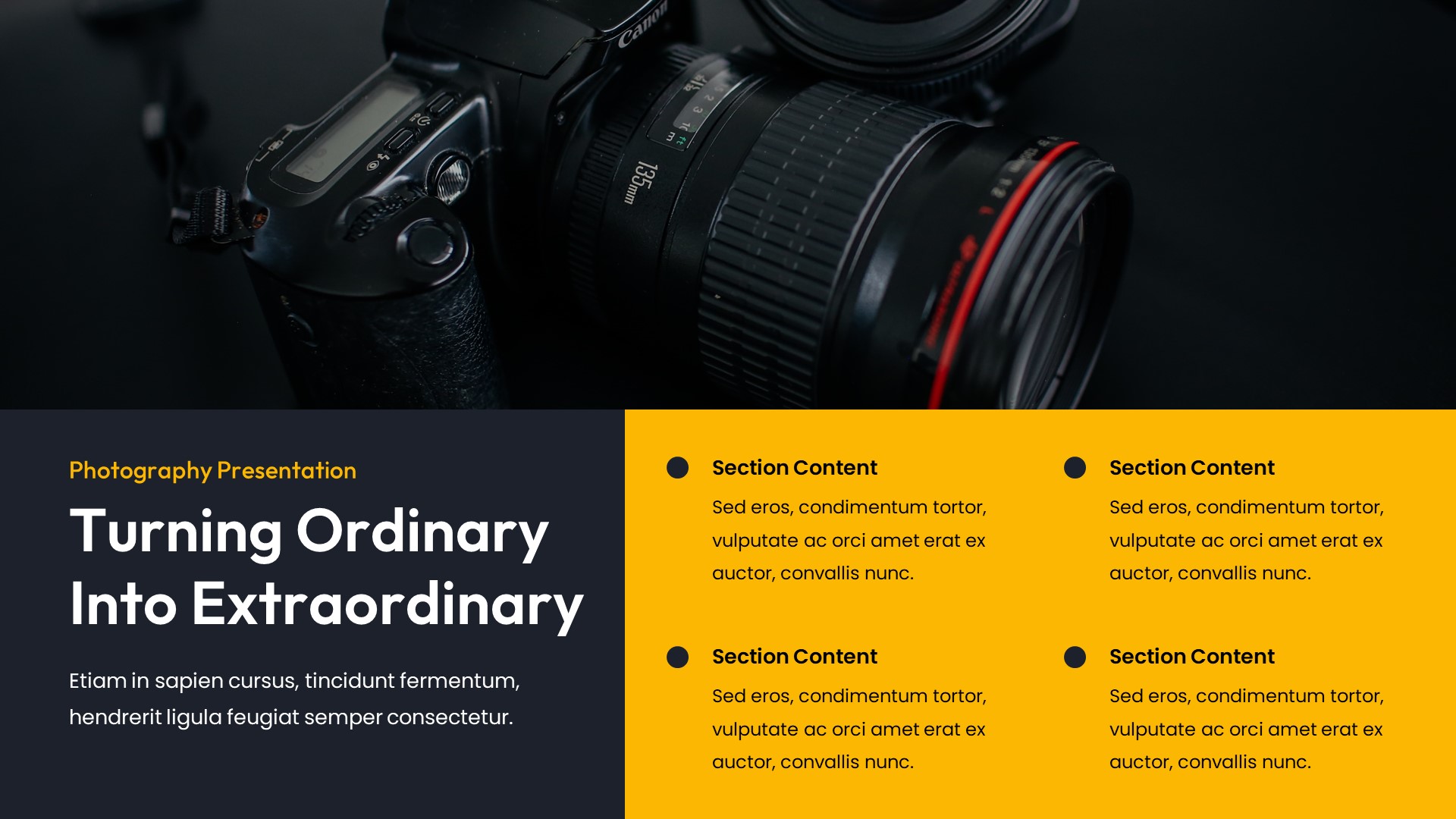 Pixel - Photo Album & Camera Keynote Template, Presentation Templates