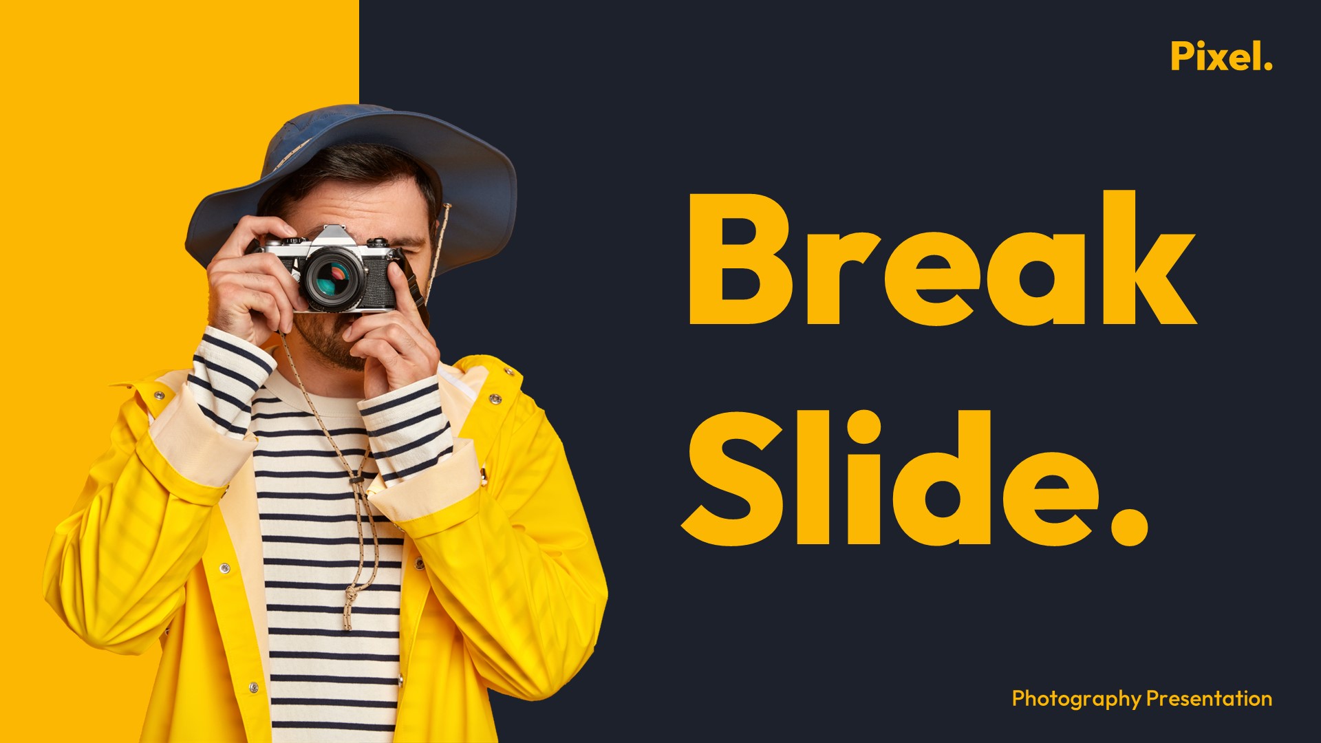 Pixel - Photo Album & Camera Powerpoint Template, Presentation Templates