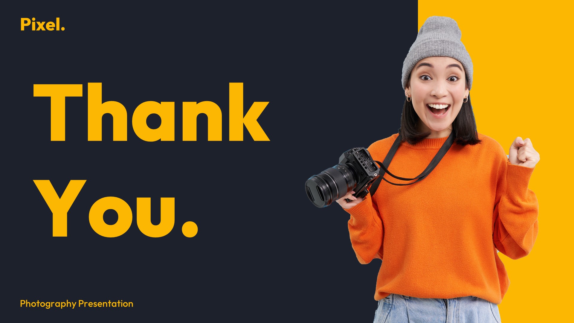 Pixel - Photo Album & Camera Powerpoint Template, Presentation Templates