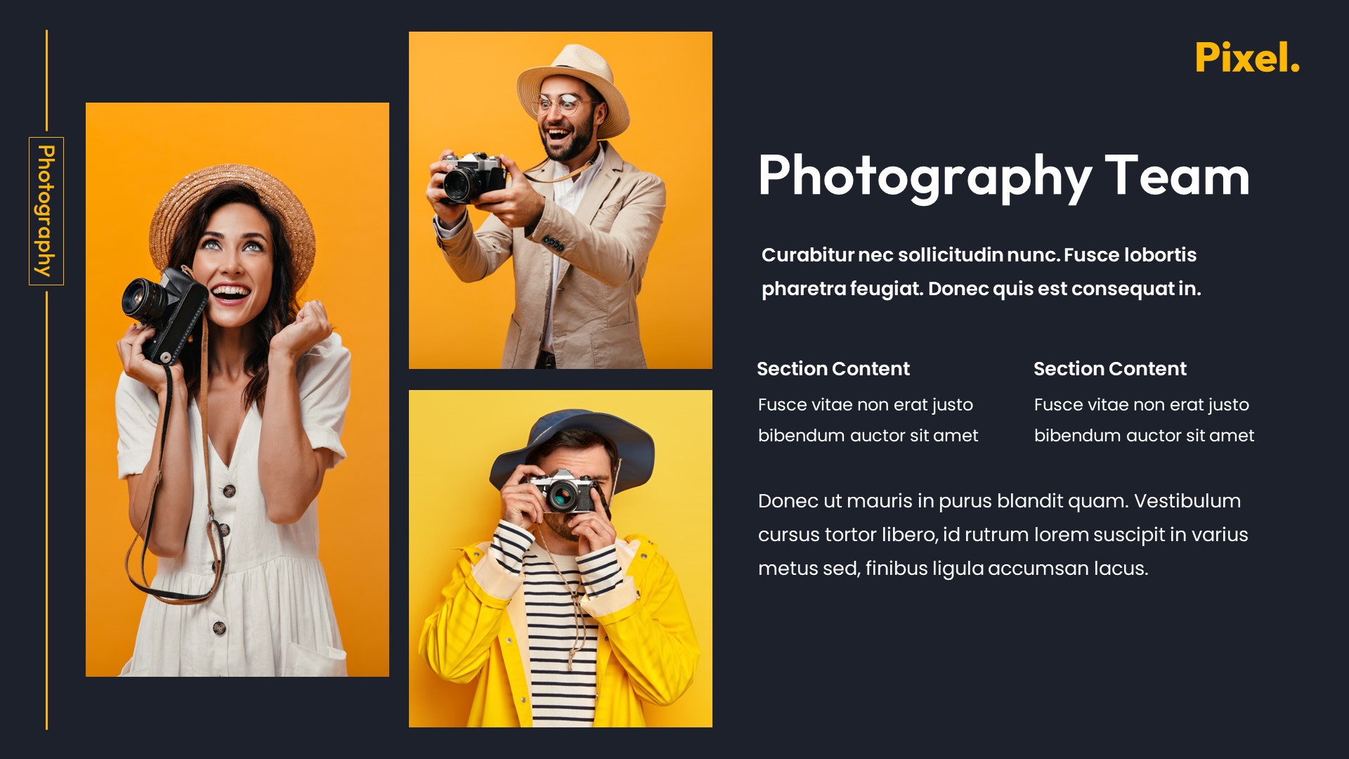 Pixel - Photo Album & Camera Powerpoint Template, Presentation Templates