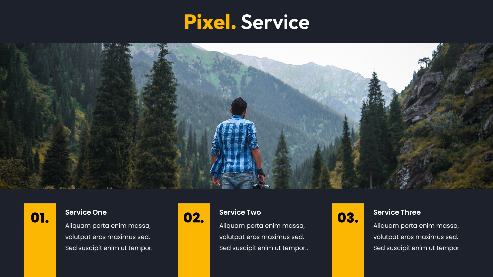 Pixel - Photo Album & Camera Powerpoint Template, Presentation Templates