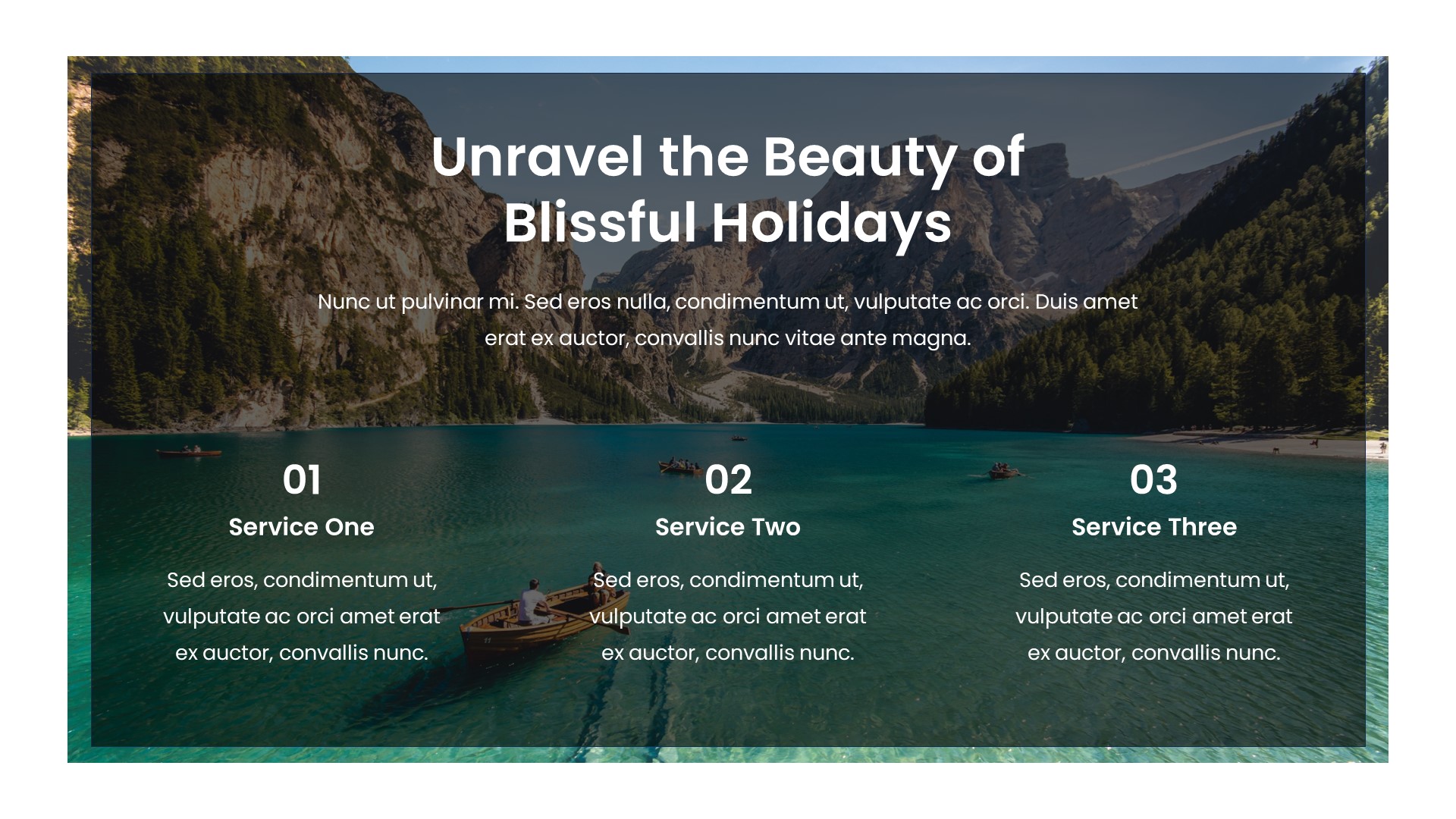 Wikend - Holiday & Resort Google Slides Template, Presentation Templates