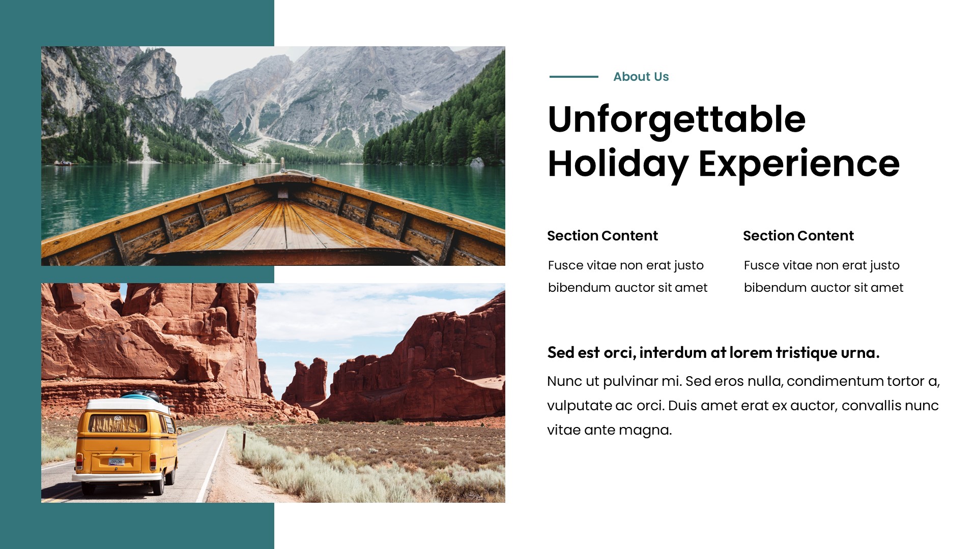 Wikend - Holiday Trip & Resort Keynote Template, Presentation Templates