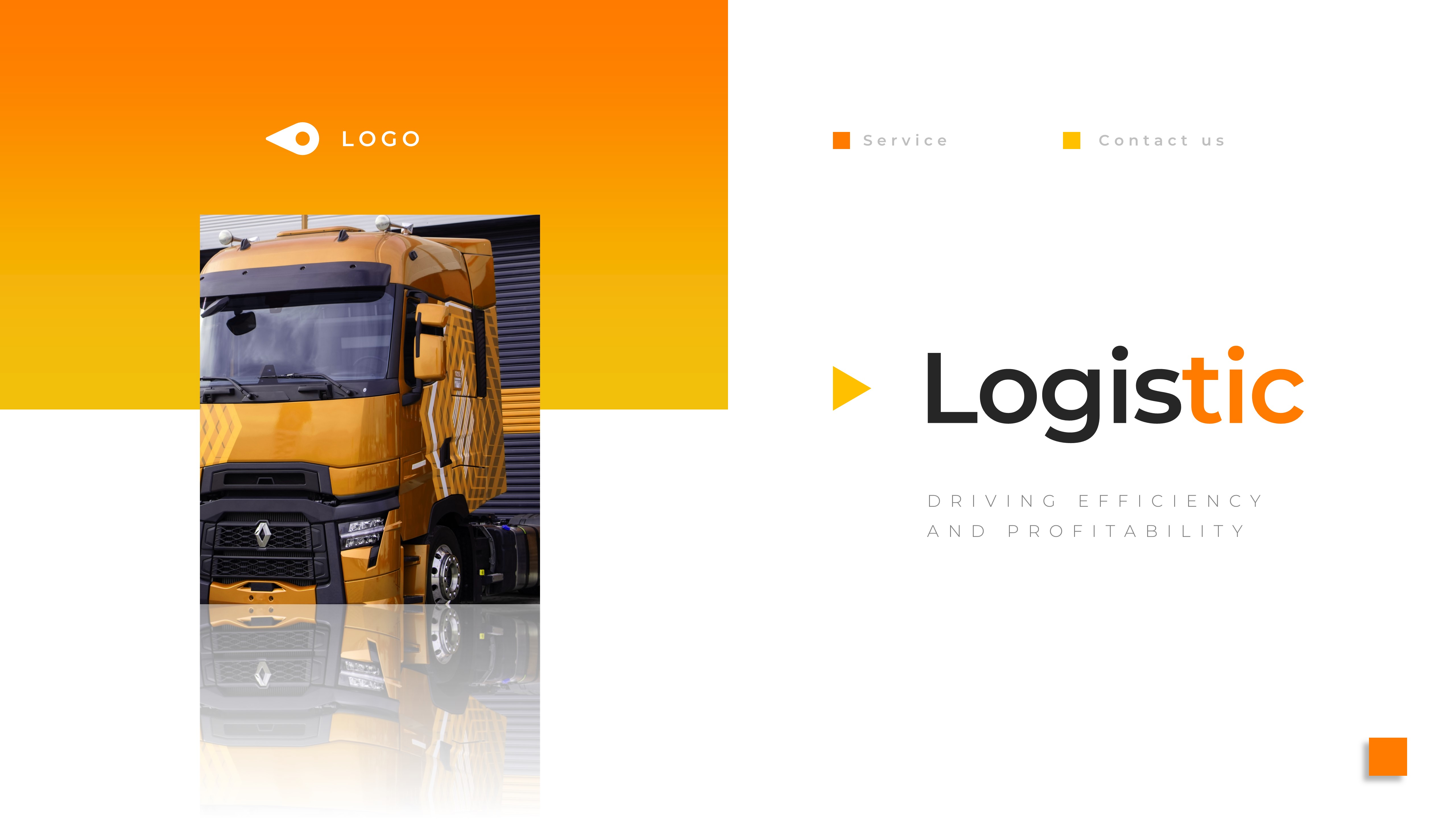Logistic PowerPoint Template, Presentation Templates | GraphicRiver
