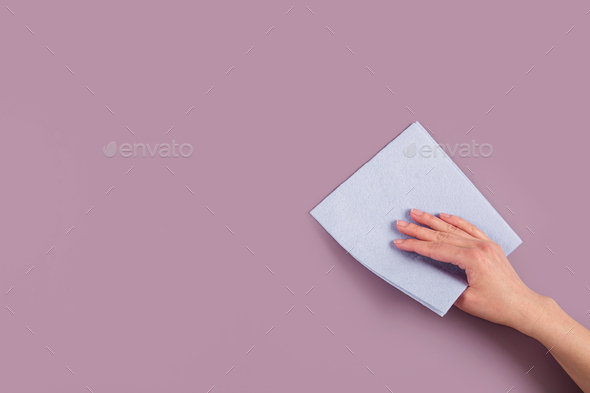 Woman's hand holding washing rag Stock Photo by svittlana | PhotoDune
