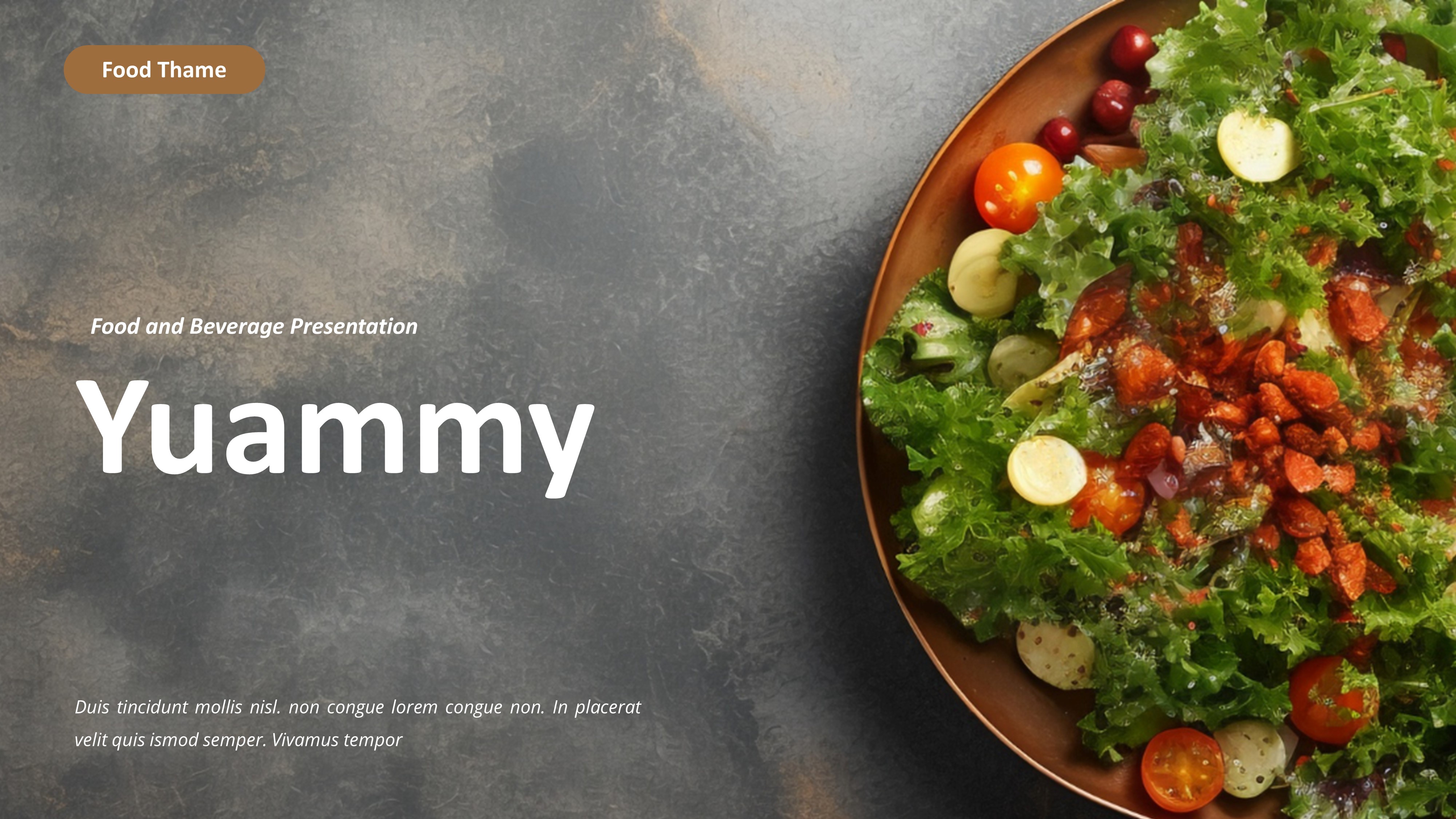 Yuammy - Food And Beverage for Restaurant PowerPoint Presentation ...