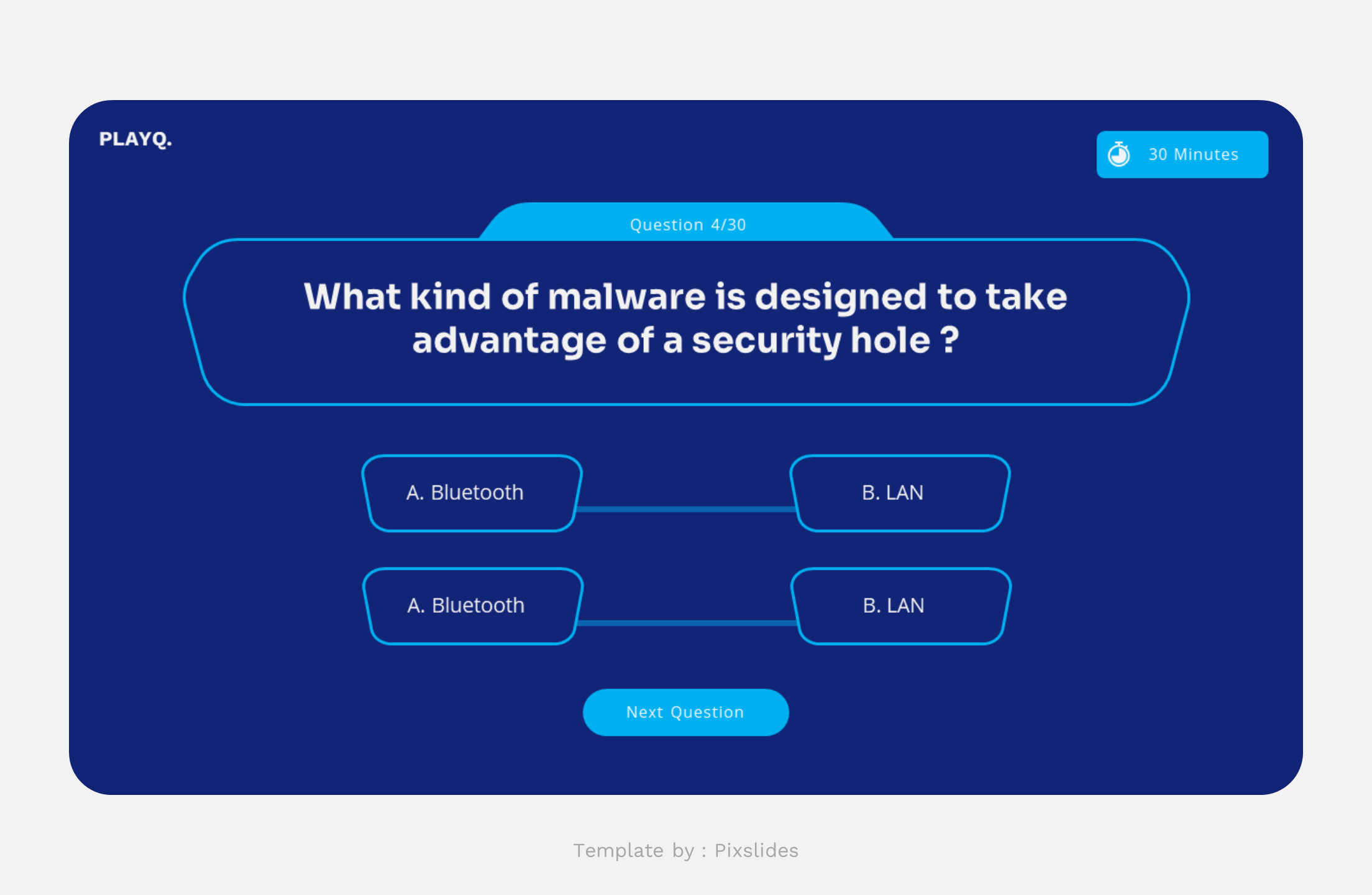 PlayQ - Quiz Keynote Presentation Template, Presentation Templates