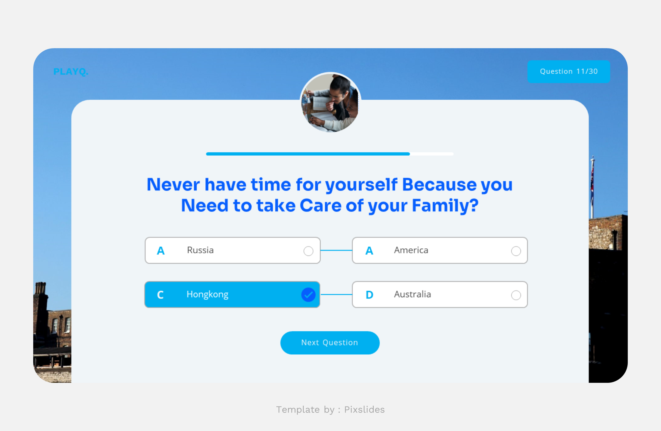 PlayQ - Quiz Keynote Presentation Template, Presentation Templates