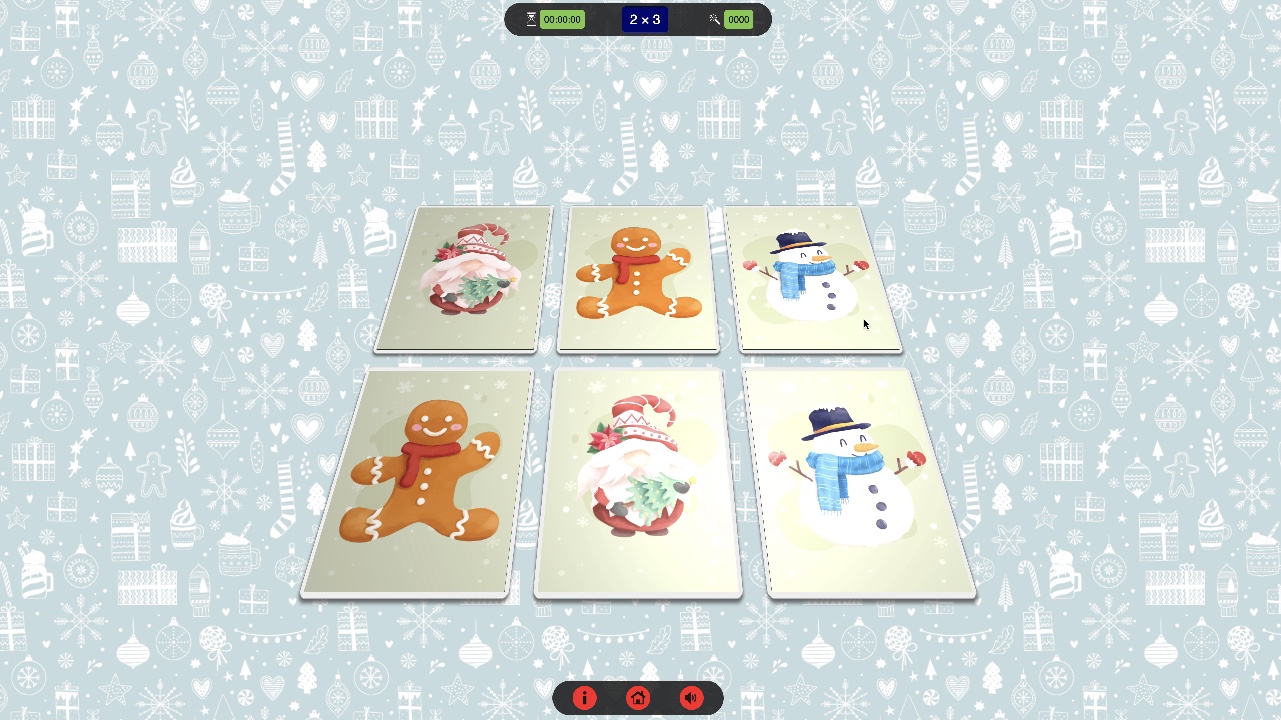 3D Christmas Cards - Cross Platform Memory Game by raizensoft | CodeCanyon