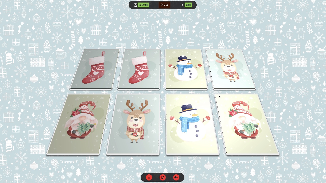 3D Christmas Cards - Cross Platform Memory Game by raizensoft | CodeCanyon