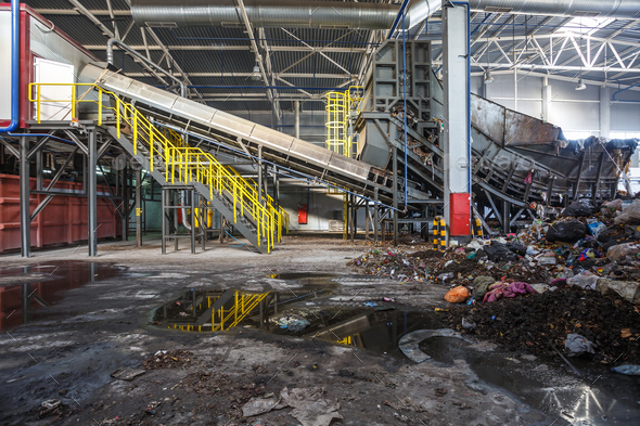 Separate and sorting garbage collection. Recycling and storage of waste ...