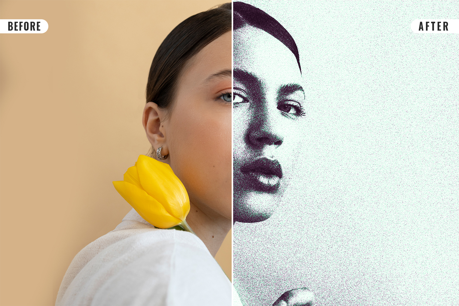 Grain Risograph Photo Effect, Add-ons | GraphicRiver