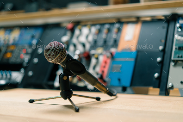 professional sound recording studio equalizer microphone sound engineer ...