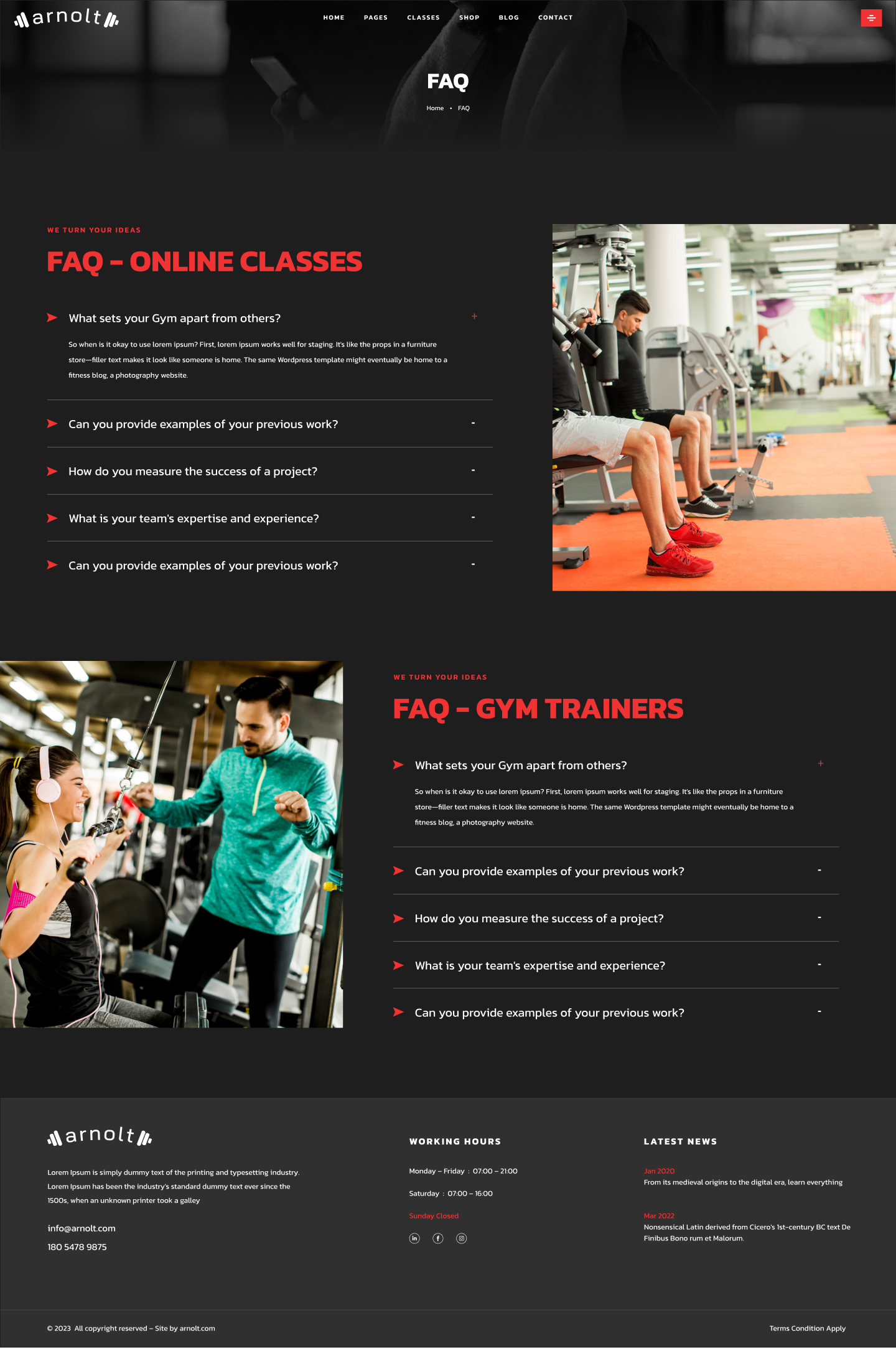 Arnolt - Fitness & Sports Clothing Figma Template by BuddhaThemes ...