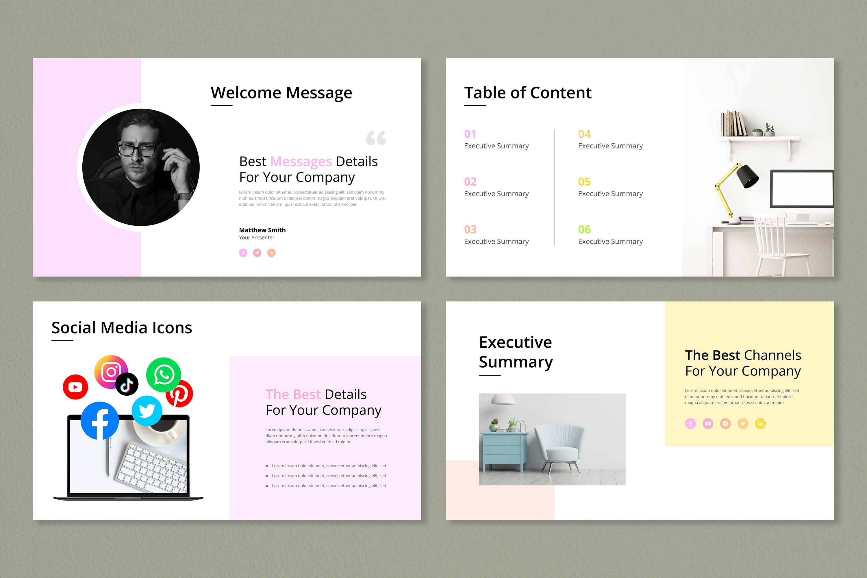 Social Media Marketing Presentation PowerPoint Template, Presentation ...