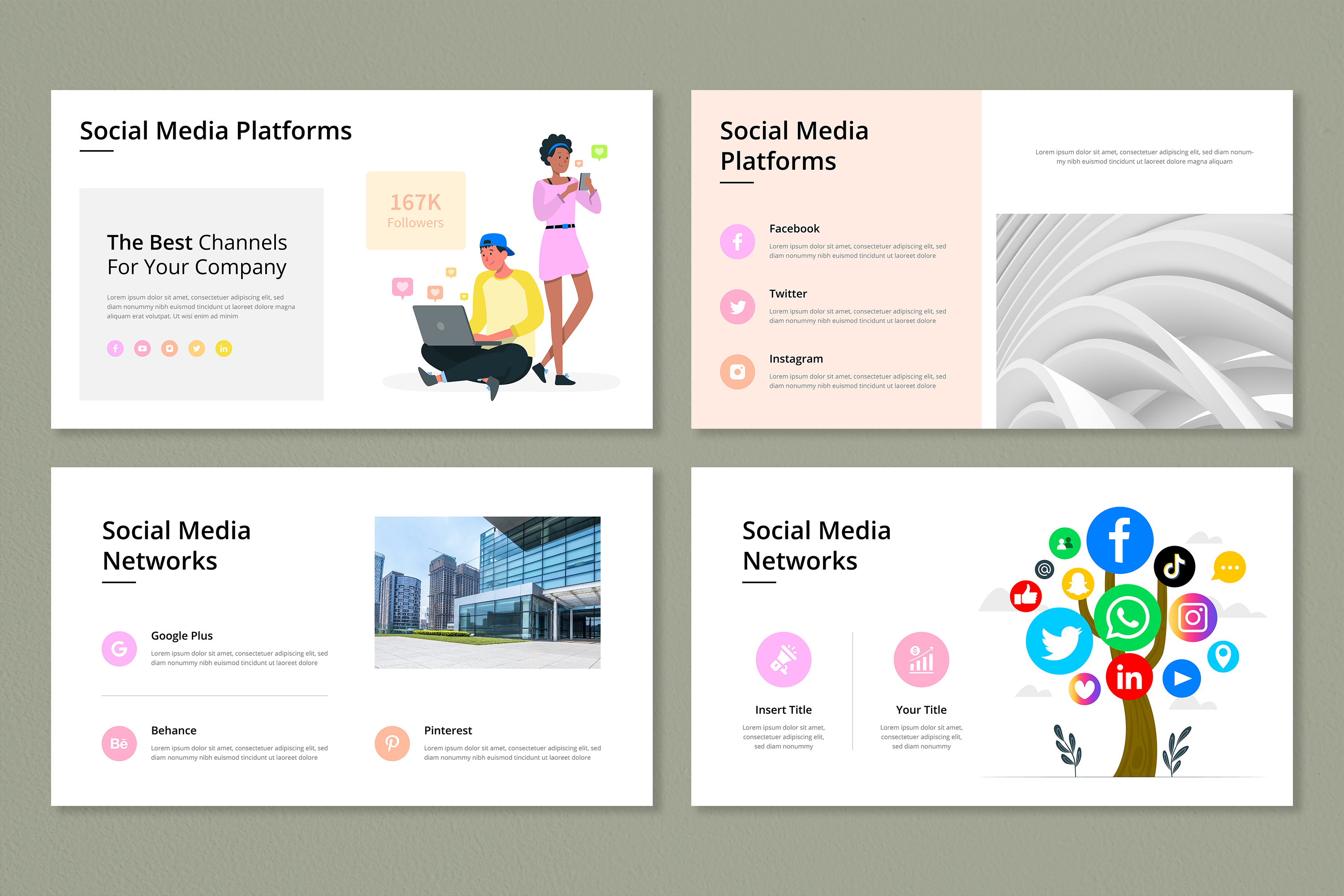 Social Media Marketing Presentation PowerPoint Template, Presentation ...