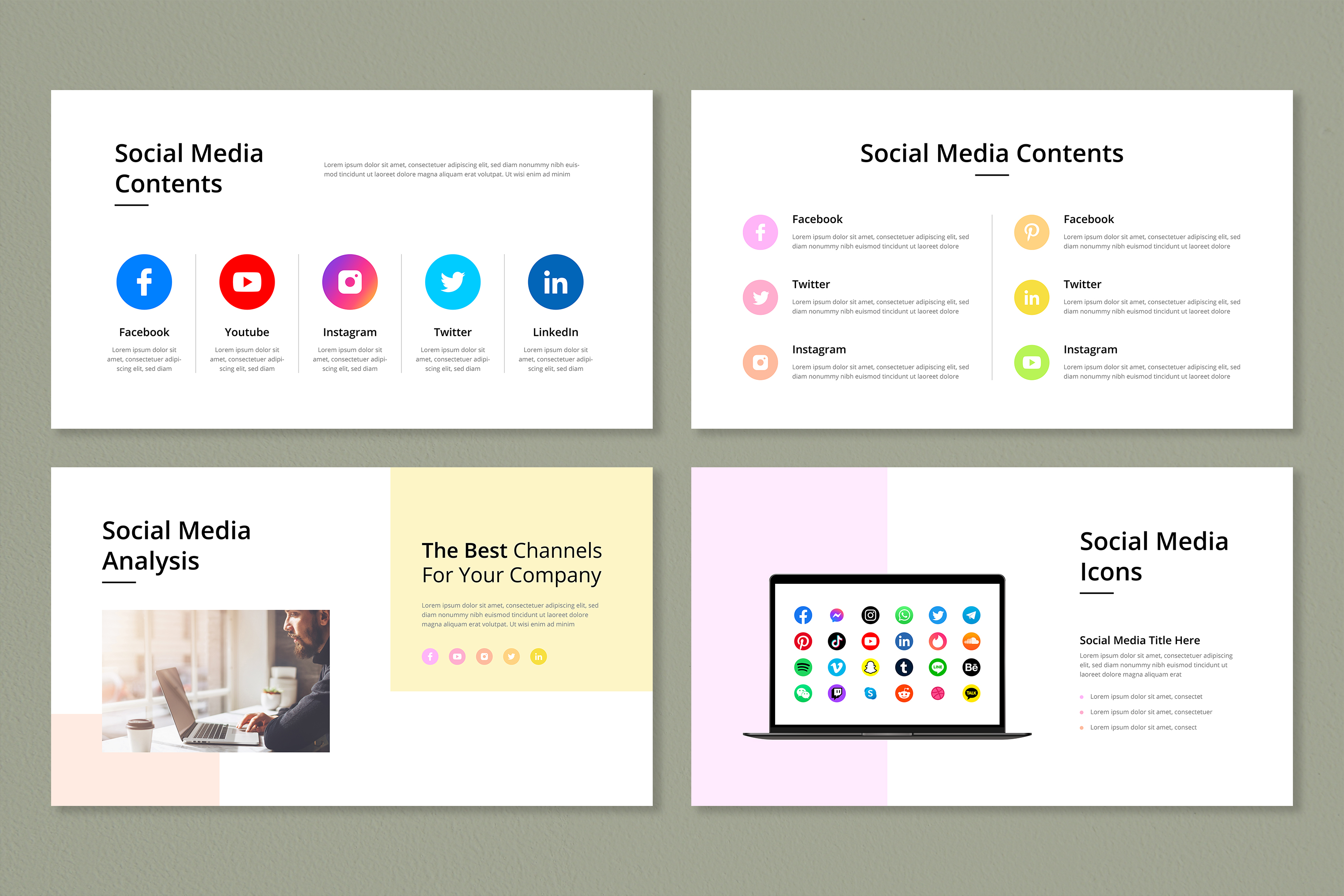 Social Media Marketing Presentation PowerPoint Template, Presentation ...