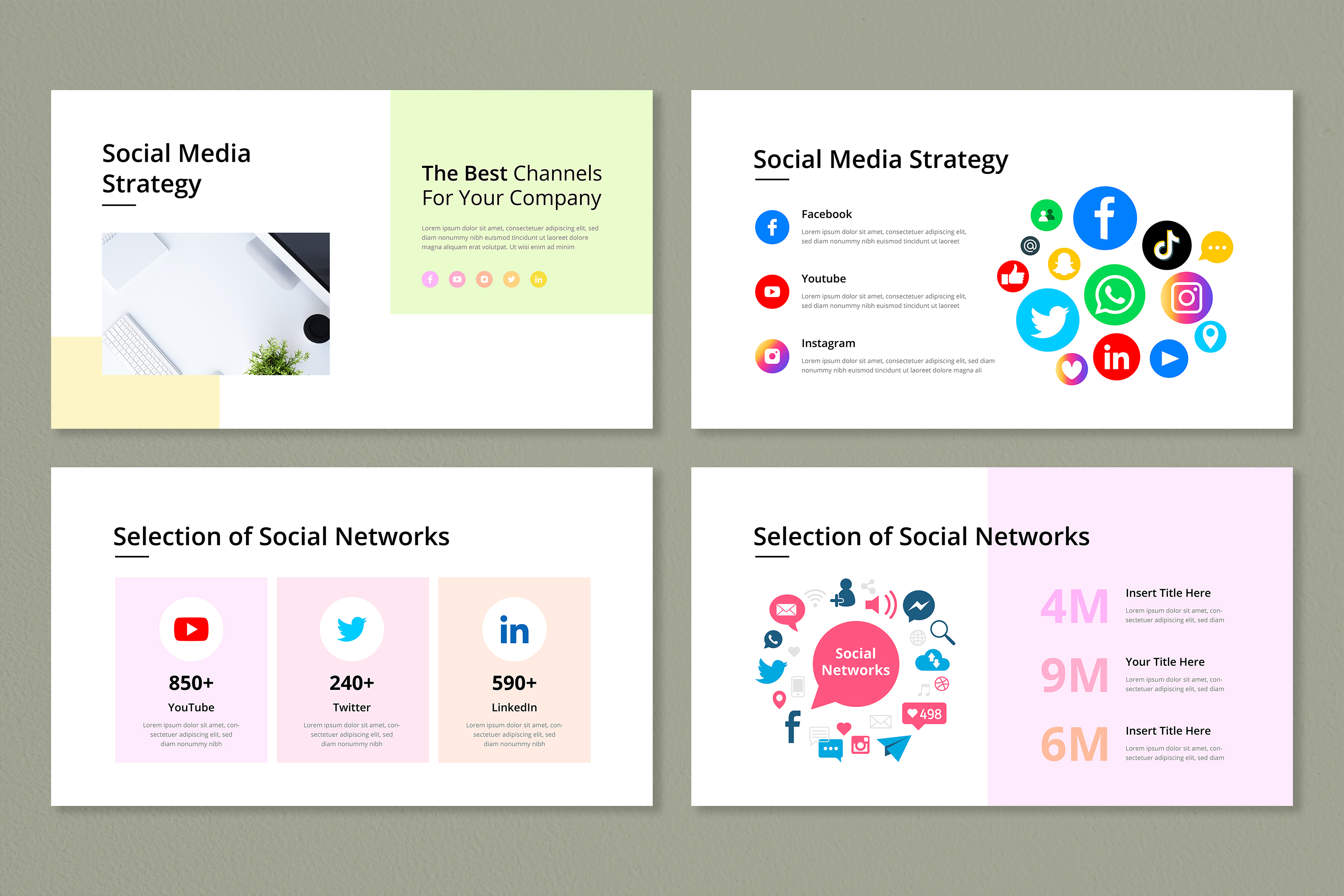 Social Media Marketing Presentation PowerPoint Template, Presentation ...