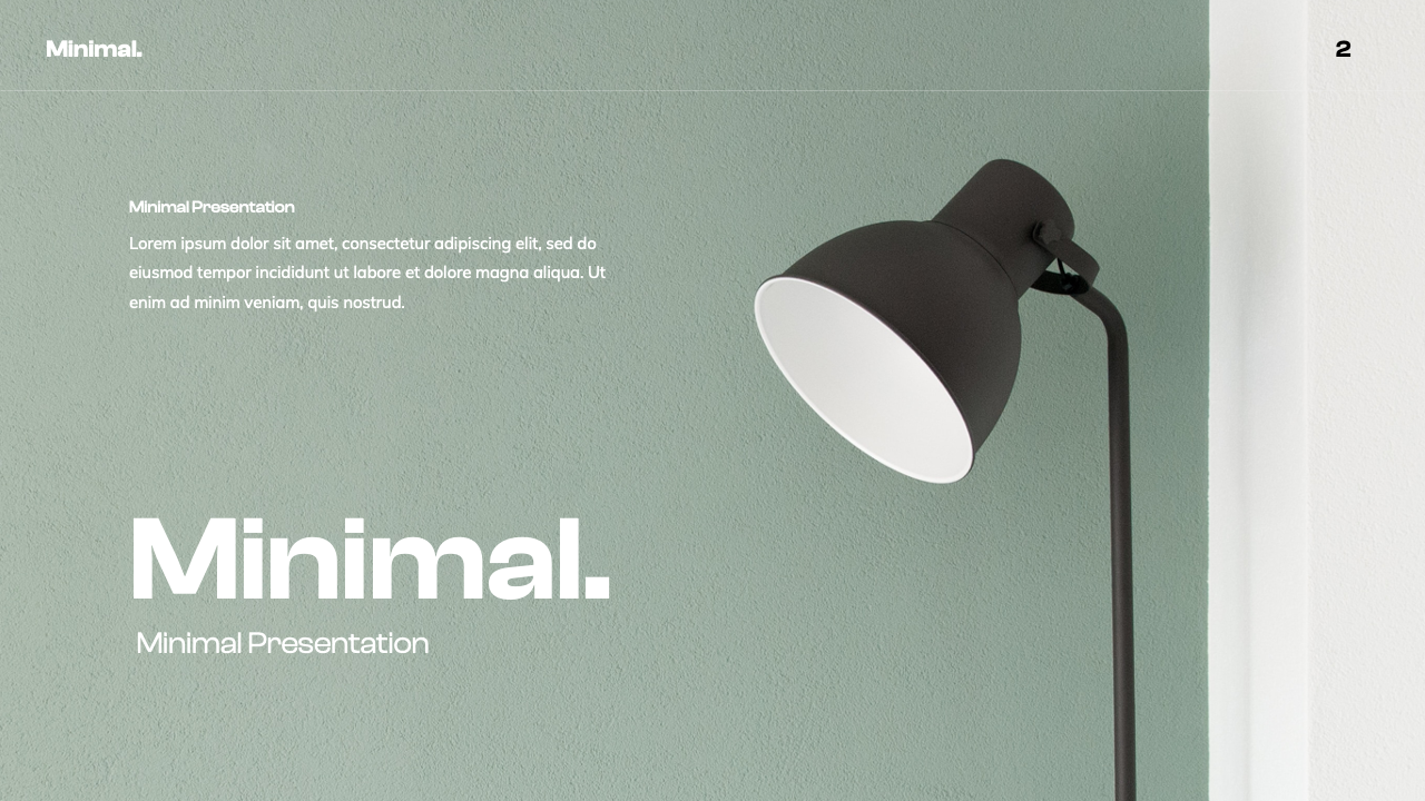 Minimal - Minimalist Aesthethic Keynote Template, Presentation Templates