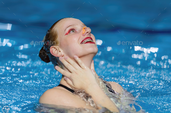 Serene beauty of solo synchronized swimming, a captivating display of ...