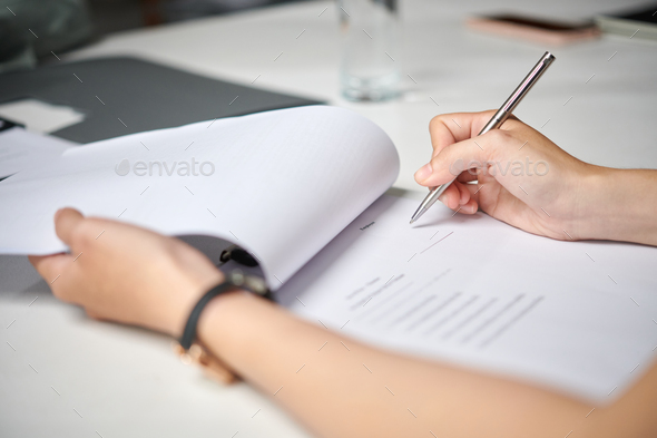 Signing Employment Contract Stock Photo by DragonImages | PhotoDune