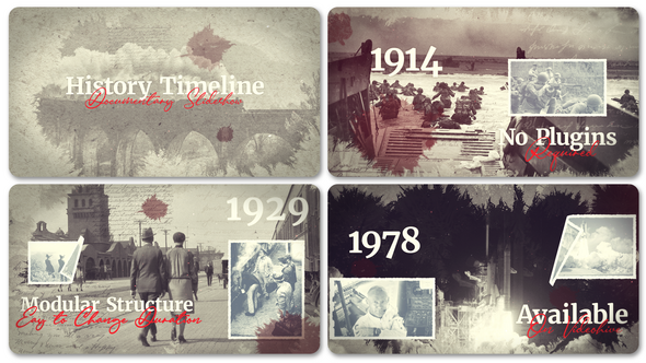 History Timeline Documentary Slideshow, Premiere Pro Templates | VideoHive