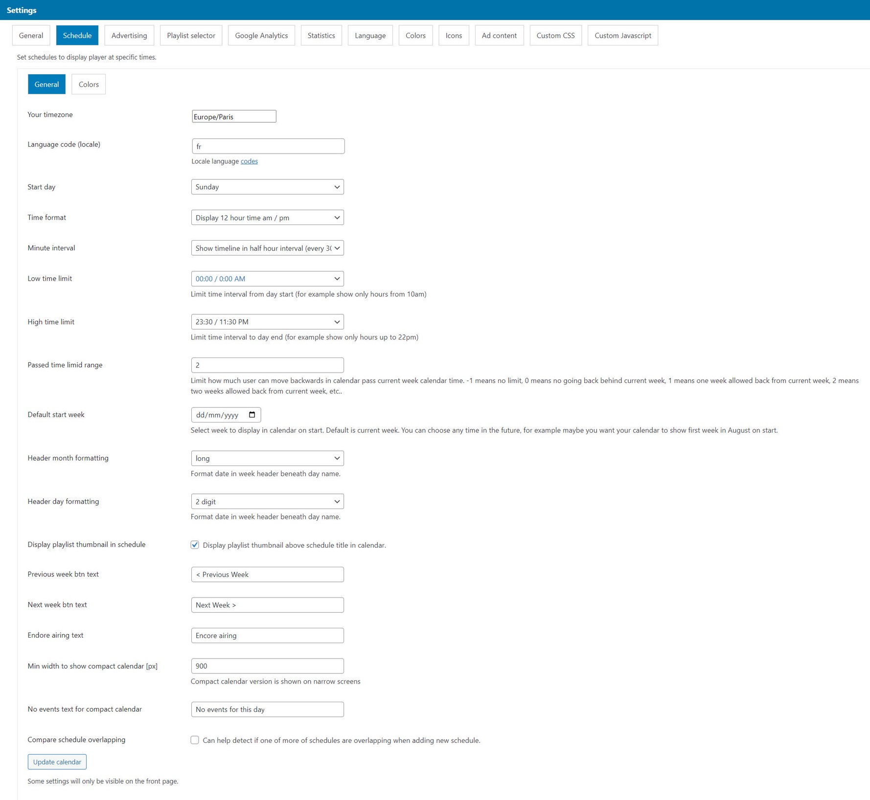 Modern Audio Player Schedule AddOn by Tean | CodeCanyon