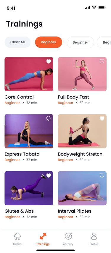 BeFit - Fitness React Native Expo App Ui Kit by lalastudio12 | CodeCanyon