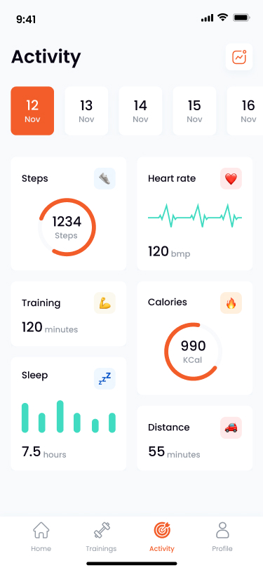BeFit - Fitness React Native Expo App Ui Kit by lalastudio12 | CodeCanyon