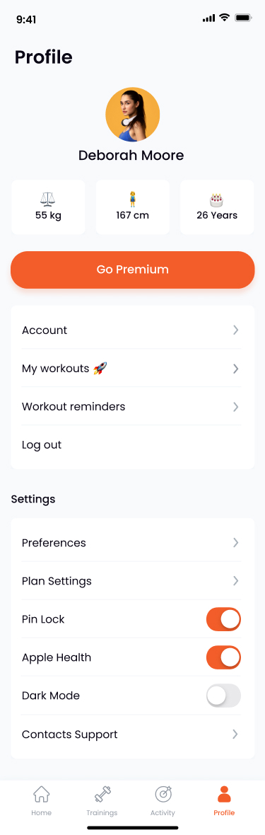 BeFit - Fitness React Native Expo App Ui Kit by lalastudio12 | CodeCanyon