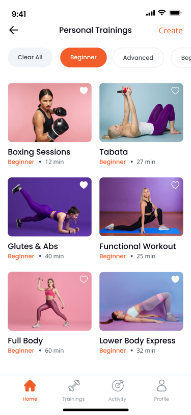 BeFit - Fitness React Native Expo App Ui Kit by lalastudio12 | CodeCanyon
