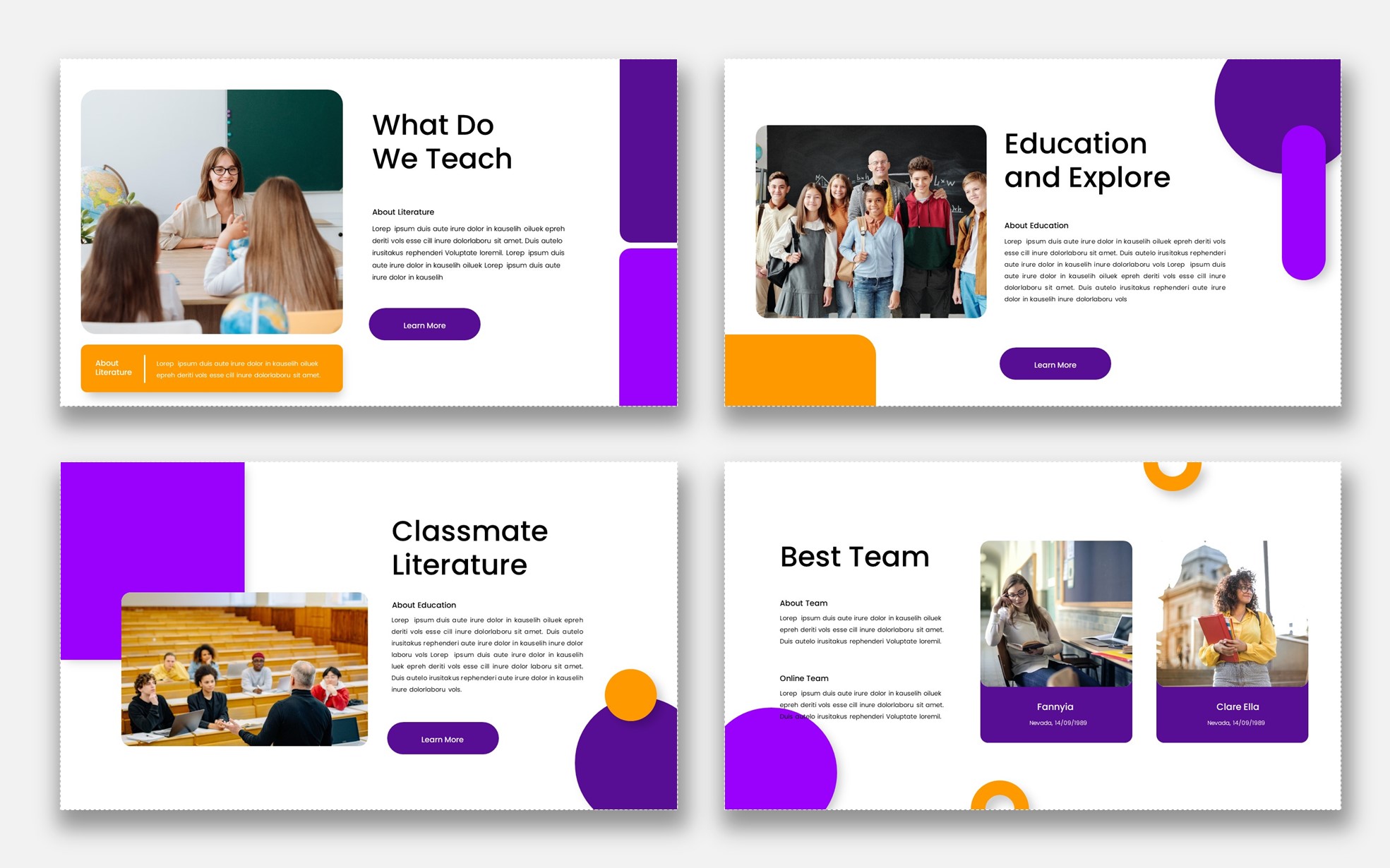 Literature - Education PowerPoint Template, Presentation Templates