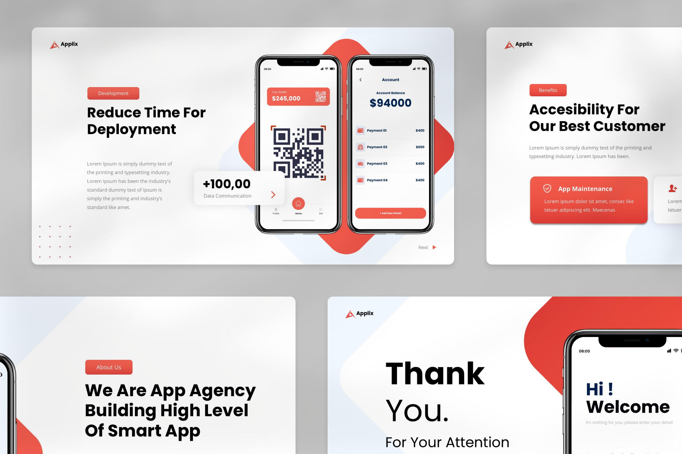 Applix Mobile App & SAAS Google Slide, Presentation Templates ...