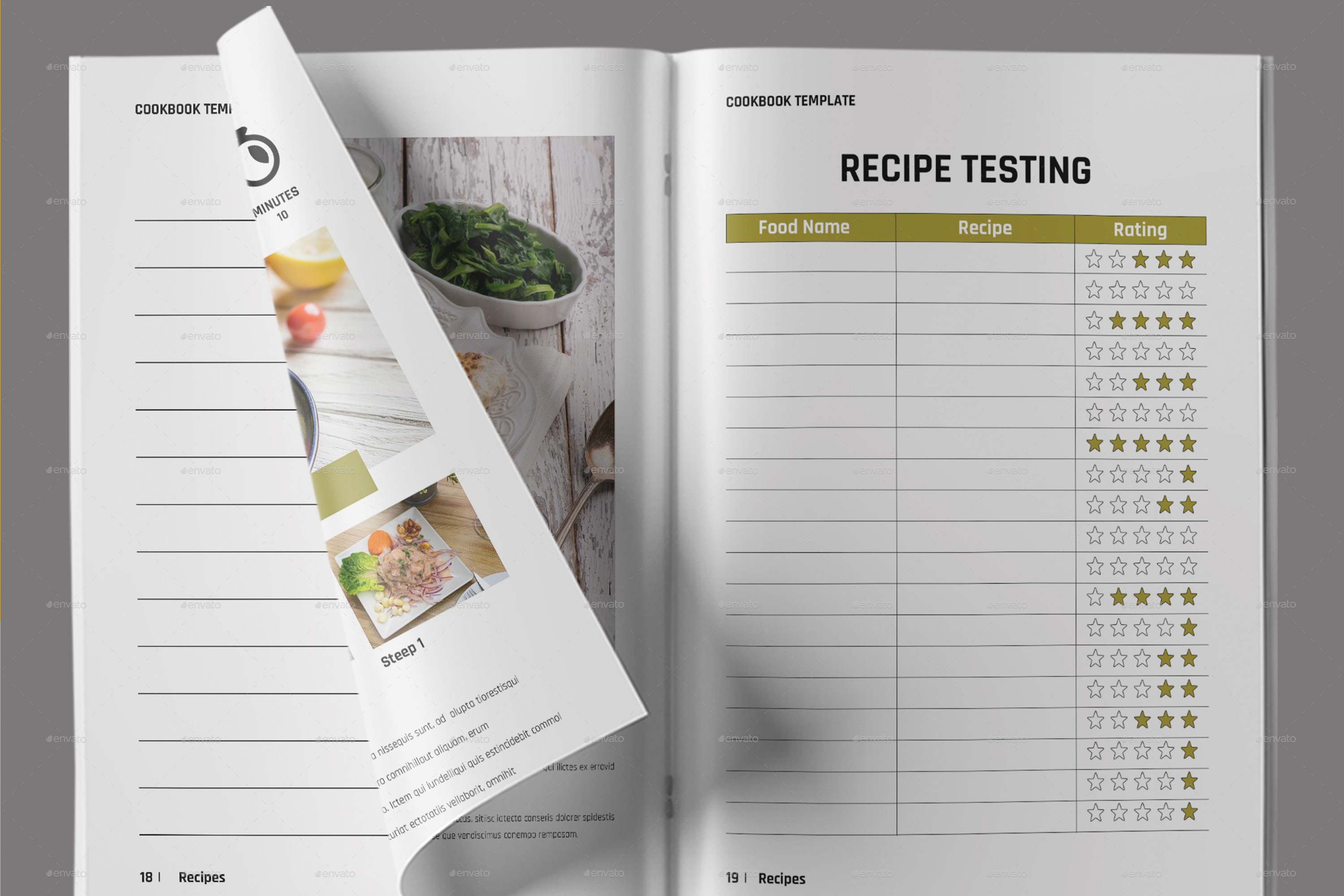 Recipe Book Design, Print Templates | GraphicRiver