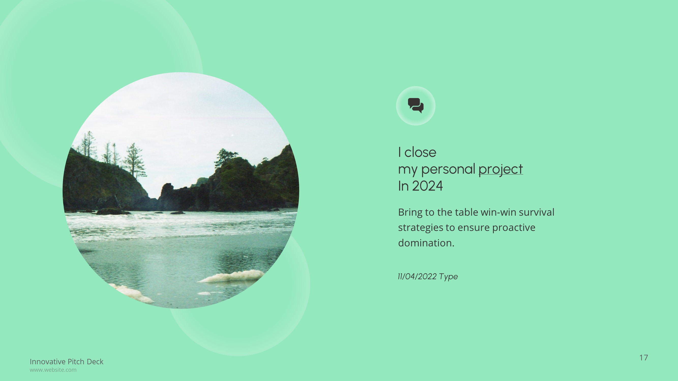 Innovative Pitch Deck Google Slides Template, Presentation Templates