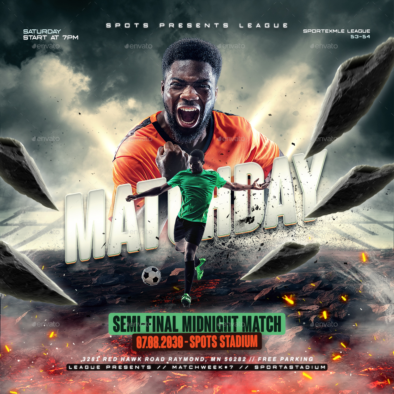 Soccer Flyer, Print Templates | GraphicRiver