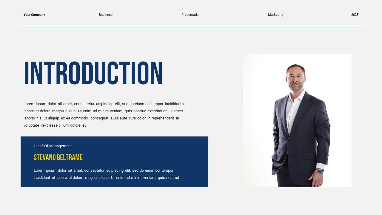 Blue Presentation Template, Presentation Templates | GraphicRiver