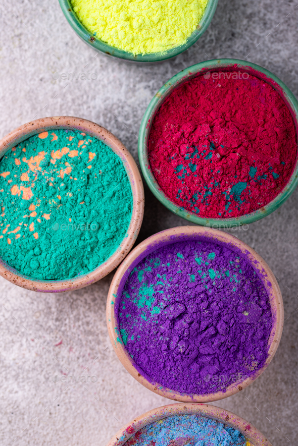 Gulal colors for Indian Holi festival Stock Photo by furmanphoto ...