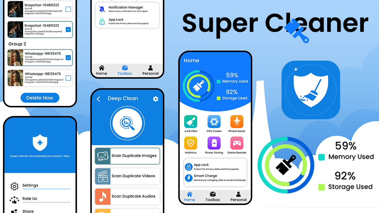 Super Cleaner - Junk Removal - Storage Cleaner - Phone Master - Cleaner ...